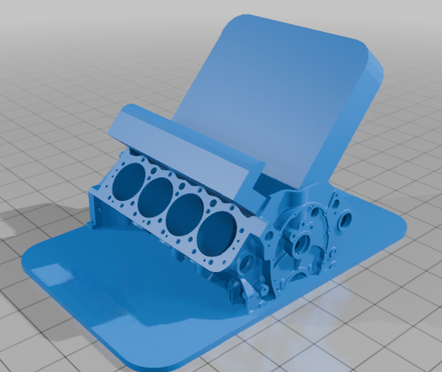 V8 Engine Block Phone Holder Stand - 1 x Unpainted 3D Resin Printed ...