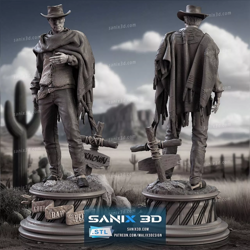 Clint - 1 x Unpainted Large Scale 3D Resin Printed Model Kit and Base ...
