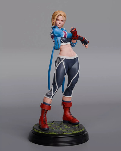 Cammy SF6 - 1 x Unpainted Large Scale 3D Resin Printed Model Kit and ...