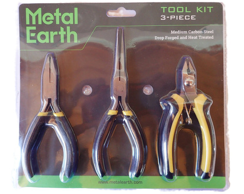 Metal Earth 3D Pro 3 Piece Tool Kit 4 DIY Laser Cut Steel Model Build ...