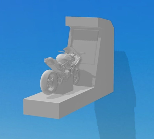 Gaming Arcade Motorcycle - 1 x Unpainted 3D Resin Printed Model Kit ...