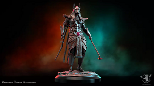 Anubis Statue - 1 x Unpainted - 217mm Large Scale Resin Model Kit and Base - RC | Metal Mania 3D TV