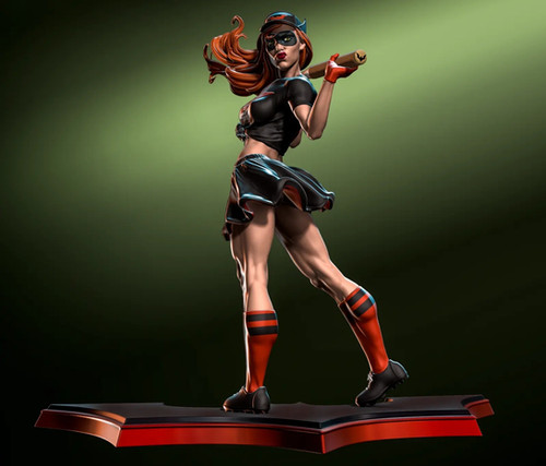 Pinup Batwoman - 1 x Unpainted Large Scale 3D Resin Model Kit and Base ...