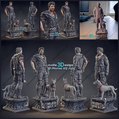 Mad Max and his Dog - Original - 1 x 1/12 Large Scale Resin Model Kit ...