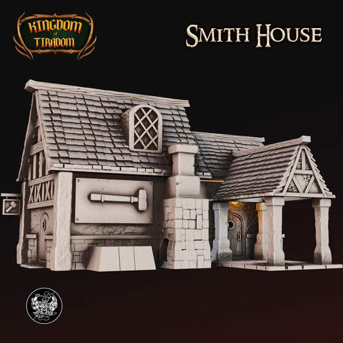 Smith House - 1 x Unpainted Fantasy Roleplay 32mm PLA Model Kit - TMF ...