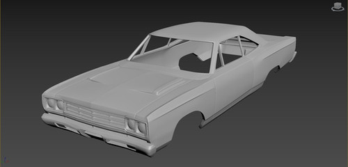 1969 Plymouth Road Runner Body ONLY -Various Scales Available - 3D ...