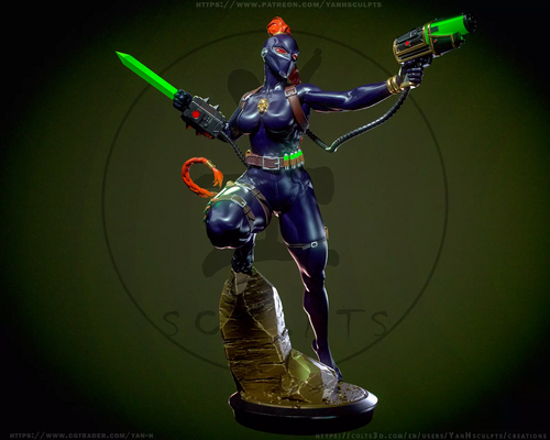 Callidus Assassin - 1 x Unpainted Large Scale 3D Resin Model Kit and ...