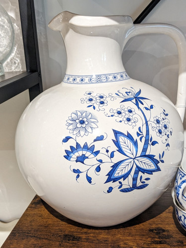Royal Haeger Blue and White Pitcher | FinerThings