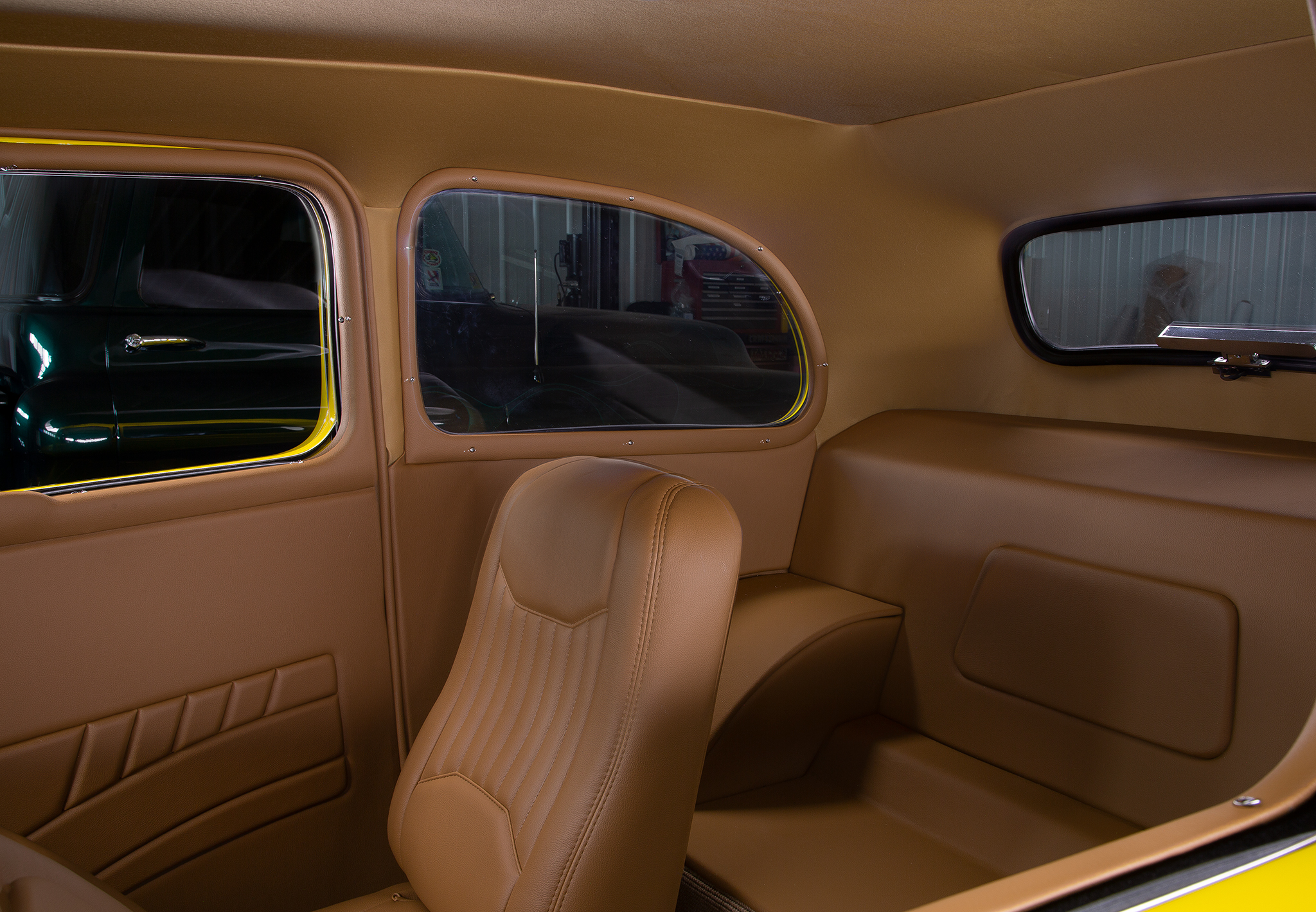 1948 Anglia with a Tan Leather Interior