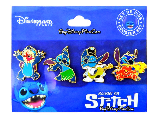 Stitch Booster 4 Pin Set LE Paris Series | BuyDisneyPins