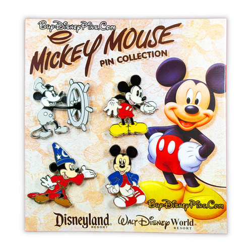 Mickey Pin Collection 4 Pin Set | BuyDisneyPins