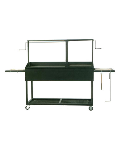 The Professional 60x24 Split Screen BBQ Model | smbbq