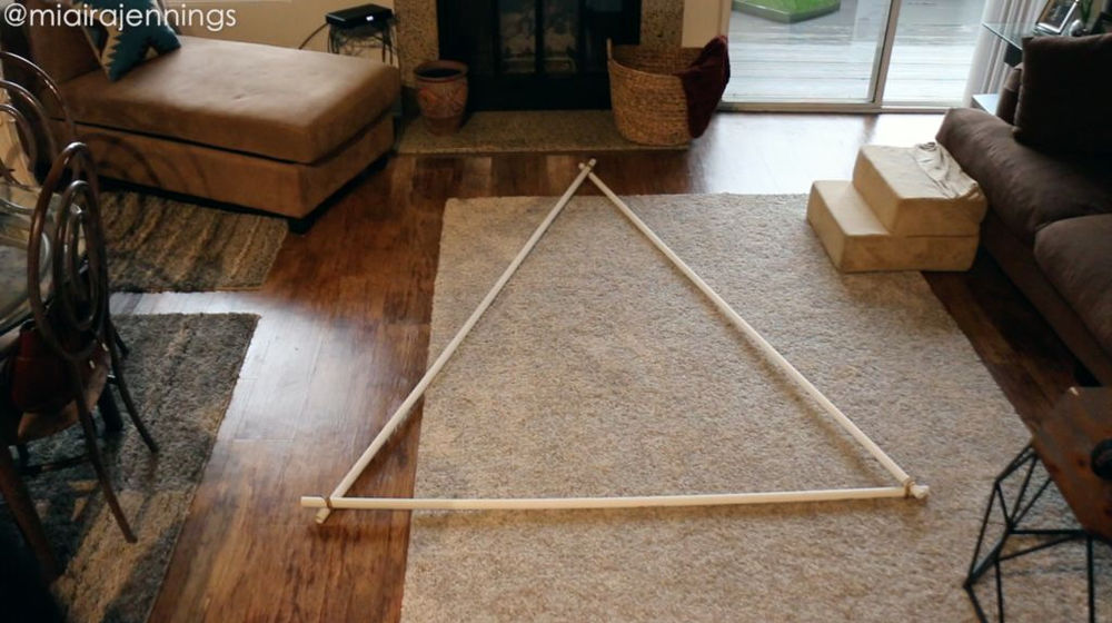 DIY Space-Saving PVC Pipe Christmas Tree