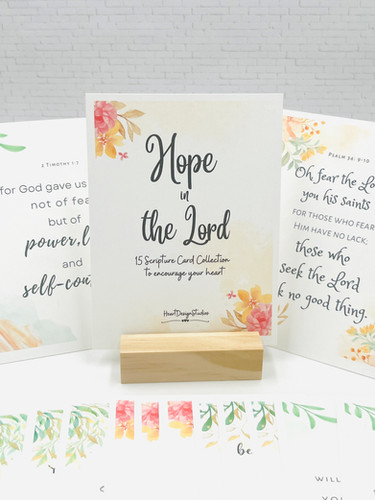 Hope in the Lord Scripture Set | heartdesignstudios