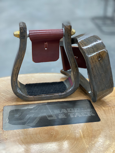 Nettles Stirrups -Designer 2" Gripper Barrel Racer - Grey ...