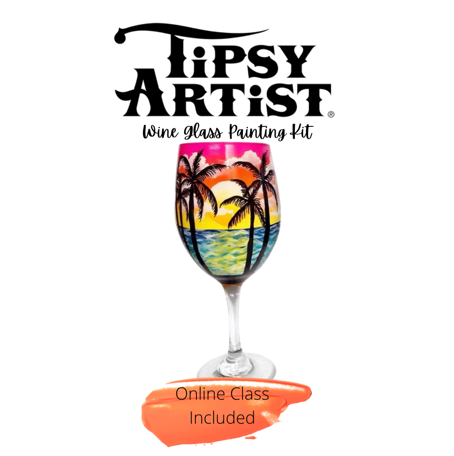 Wine Glass Painting Kits | tipsyartist