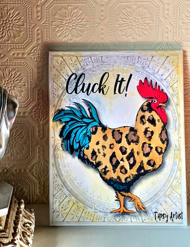 DIY Line Art Cluck It! | tipsyartist