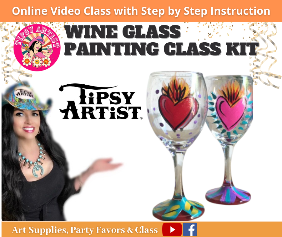 Wine Glass Painting Kits | tipsyartist