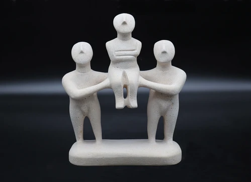 Three Figurines Cycladic sculpture Three idols statue Sculpture ...