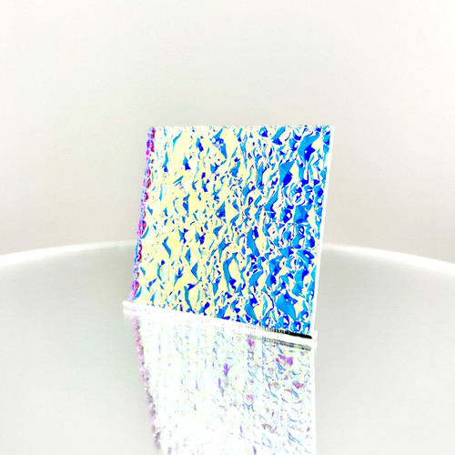 1/8" Iridescent Crackle Acrylic | Cerulean Tides