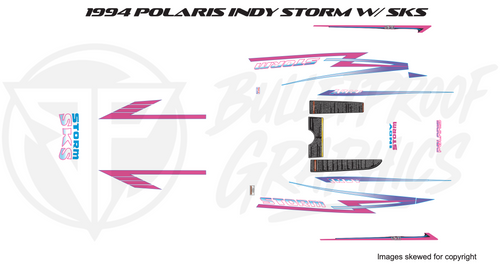 1994 Polaris Storm Decal Package | Bulletproof Graphics