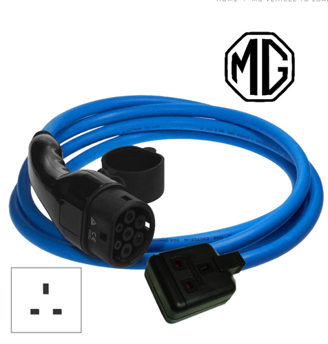 MG Vehicle to Load, Discharge Cable | Ev and Green