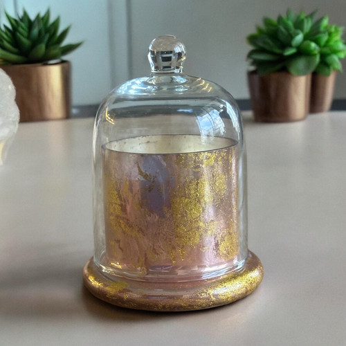 Rose Gold Bell Jar Scented Candle | Lanos