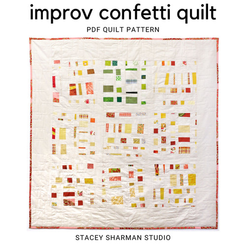 Improv Confetti Quilt Pattern - Digital PDF Download | Stacey Sharman