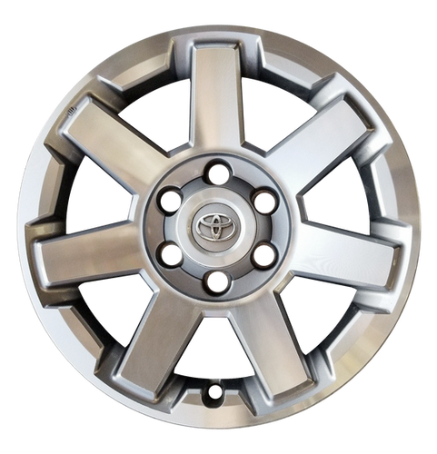 17" 2014-2020 Toyota 4Runner & FJ Cruiser Machined Grey Wheel 75154 ...