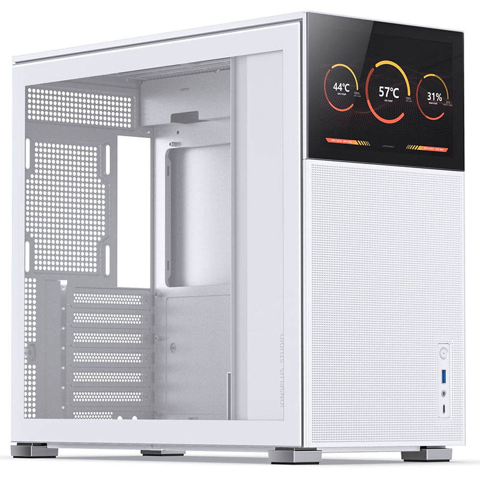 Jonsbo D41 MESH Screen ATX Case, Tempered Glass - white | GG MACHINES