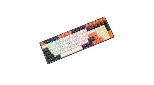 Royal Kludge RK100 RGB Mechanical keyboard, brown switch (black-orange ...