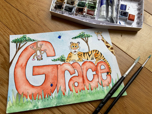 Baby Name Signs and Cards | Jo Herbert Makes