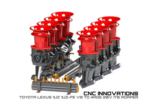 TOYOTA LEXUS 3UZ, 1UZ 1UZ-FE V8 TO 4AGE 20V ITB ADAPER | CNC INNOVATIONS