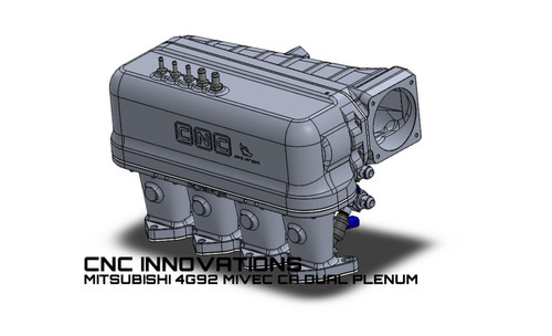 MITSUBISHI 4G93 GSR 1.8L DUAL PLENUM BILLET INTAKE MANIFOLD | CNC ...