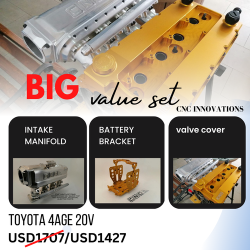 TOYOTA 4AGE 20V SET (VALVE COVER & INTAKE MANIFOLD) | CNC INNOVATIONS