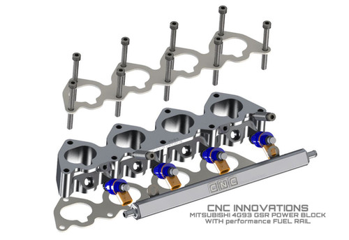 MITSUBISHI 4G93 GSR Billet POWER BLOCK WITH a Performance FUEL RAIL ...
