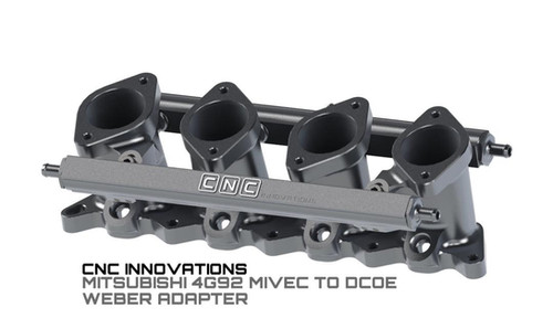 MITSUBISHI 4G92 MIVEC TO DCOE WEBER ADAPTER | CNC INNOVATIONS