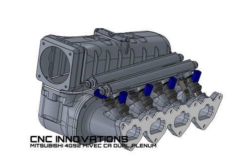 MITSUBISHI 4G92 MIVEC CA DUAL PLENUM BILLET INTAKE MANIFOLD | CNC ...