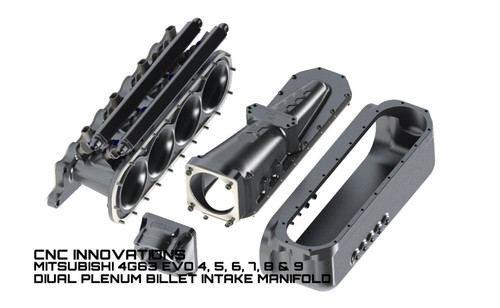 MITSUBISHI 4G63 EVO 4, 5, 6, 7, 8 & 9 DUAL PELENUM BILLET INTAKE ...