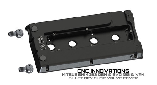 MITSUBISHI 4G63 EVO 1, 2 & 3, VR4 & DSM BILLET DRY SUMP VALVE COVER ...