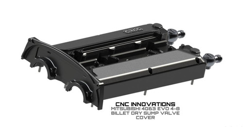 MITSUBISHI 4G63 EVO 4, 5, 6, 7 & 8 BILLET DRY SUMP BILLET VALVE COVER ...