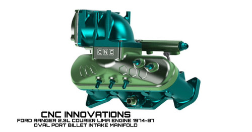 FORD RANGER 2.3L COURIER LIMA XR4TI OVAL PORT BILLET INTAKE MANIFOLD ...