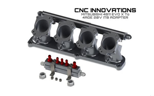 Mitsubishi 4B11T Evo X to Toyota 4AGE 20v ITB adapter | CNC INNOVATIONS