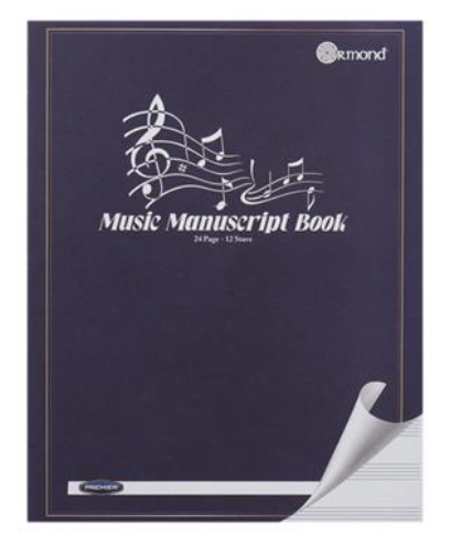 A4 Music Manuscript Copy 24 pages | Direct2schoolbooks
