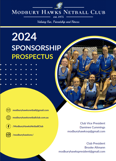 Sponsors | Modbury Hawks Netball Club Inc