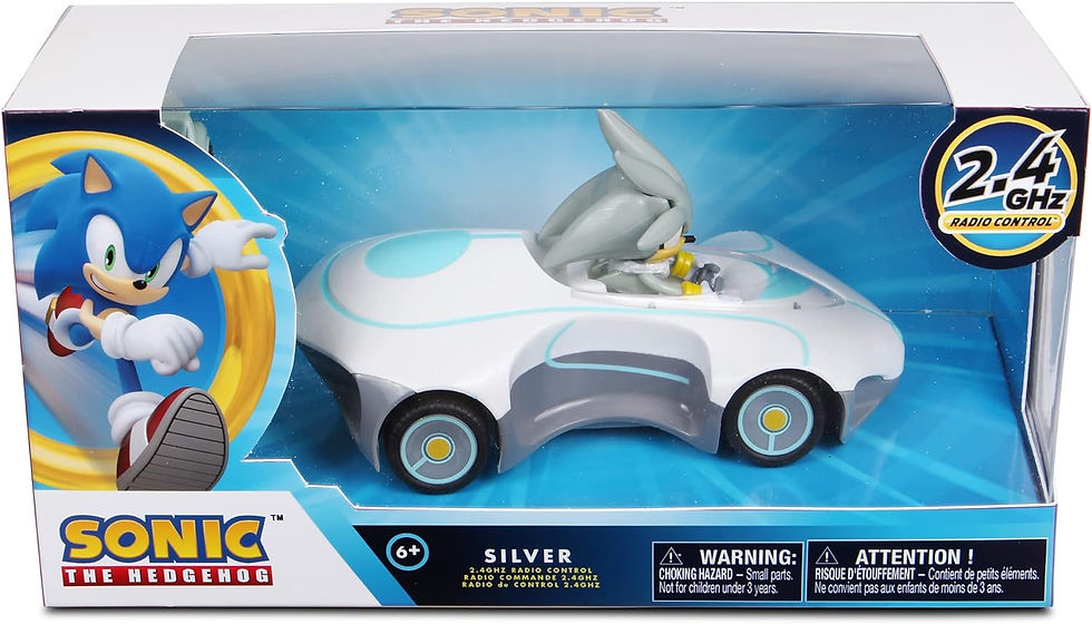 Sonic Team Sonic Racing RC: Silver - NKOK (682), 1:28 Scale 2.4GHz ...