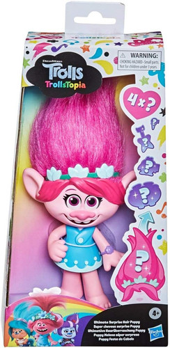 Trolls DreamWorks Topia Ultimate Surprise Hair Poppy Doll | Hellolims