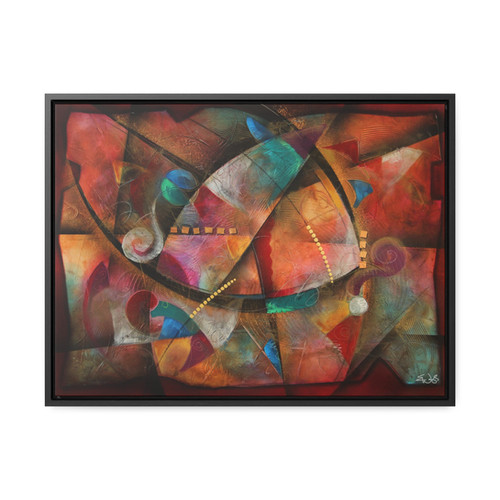 Crimson Rhythm by Eric Waugh Gallery Canvas Wrap framed | eric-waugh-art