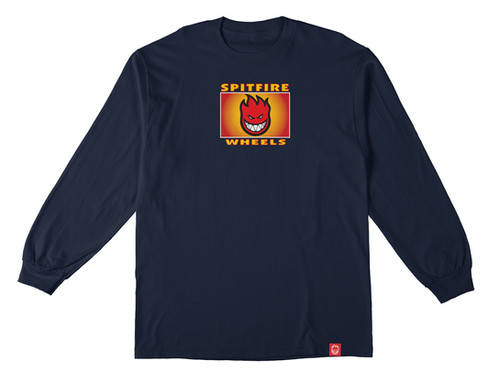 Spitfire Label Shirt LS Nvy | Extreme Skateshop