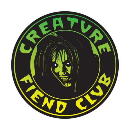CREATURE Fiend Club Sticker 4 in x 4. | Extreme Skateshop